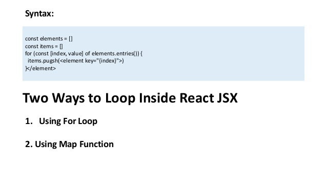 How to Loop Inside React JSX.pptx