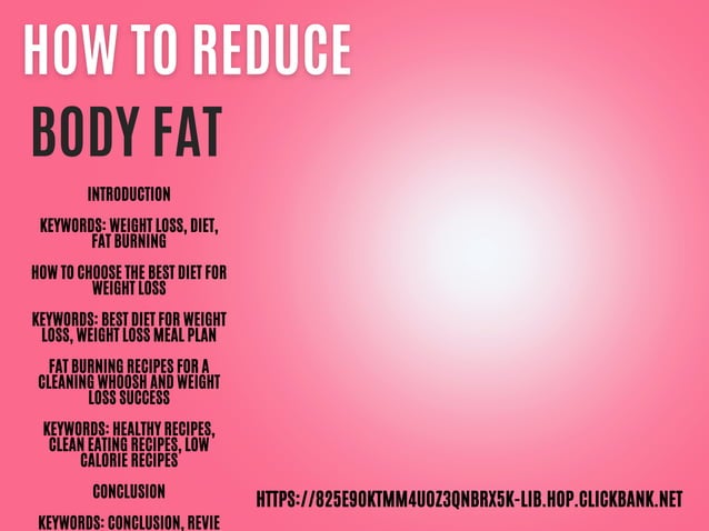 how to Reduce Body Fat | PDF | Nutrition | Healthy Living