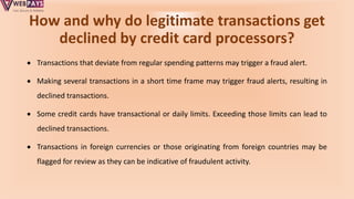 How to lower the Credit Card Decline Ratio? | PPT
