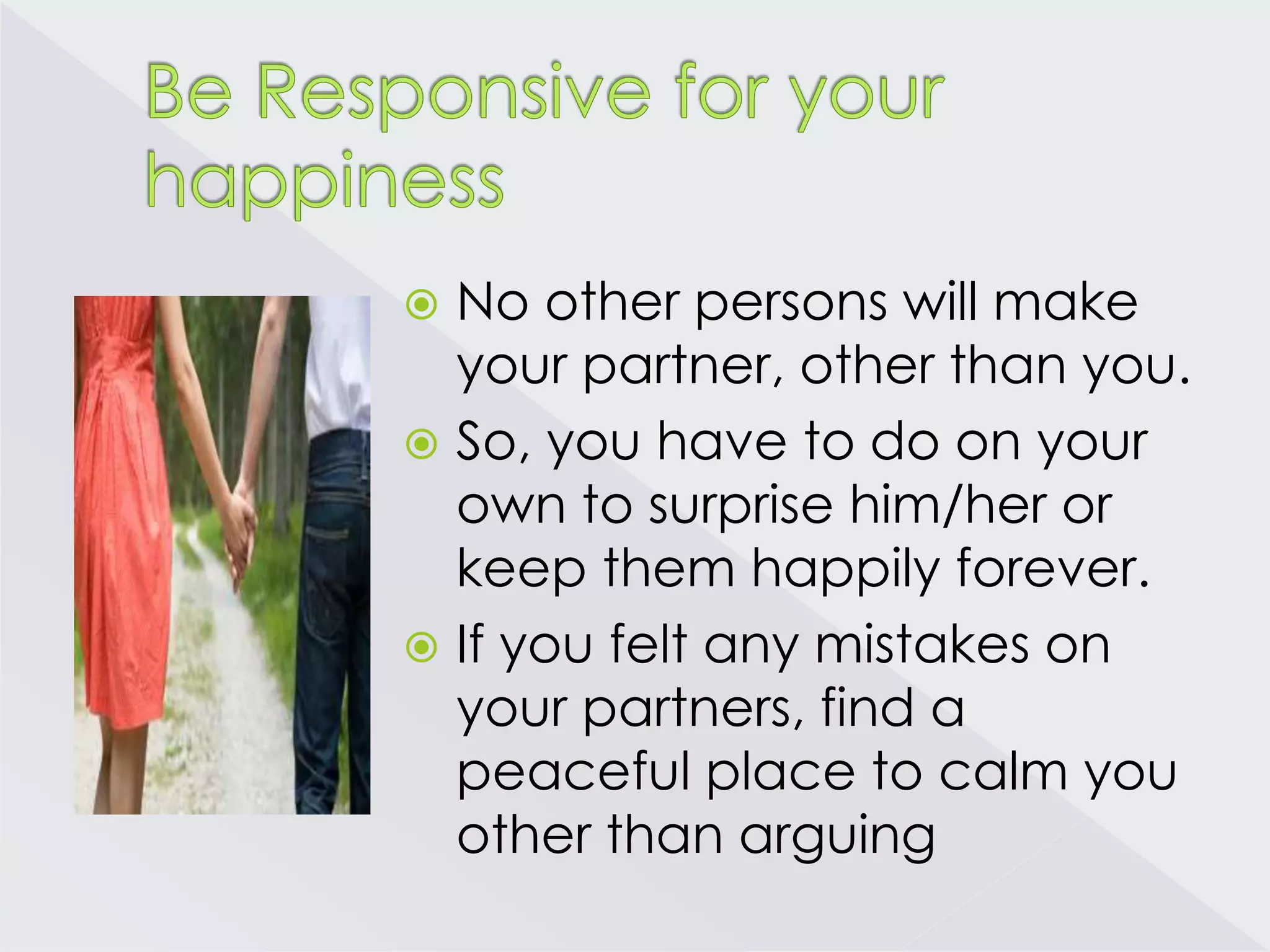 How to maintain a healthy relationship | PPT