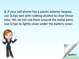 How to maintain your cell phone clean | PPTX