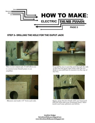 HOW TO MAKE: ELECTRIC THUMB PIANO | PDF