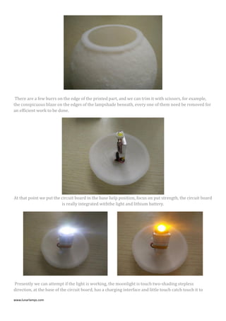 How to make 3D printed moon lamp | PDF