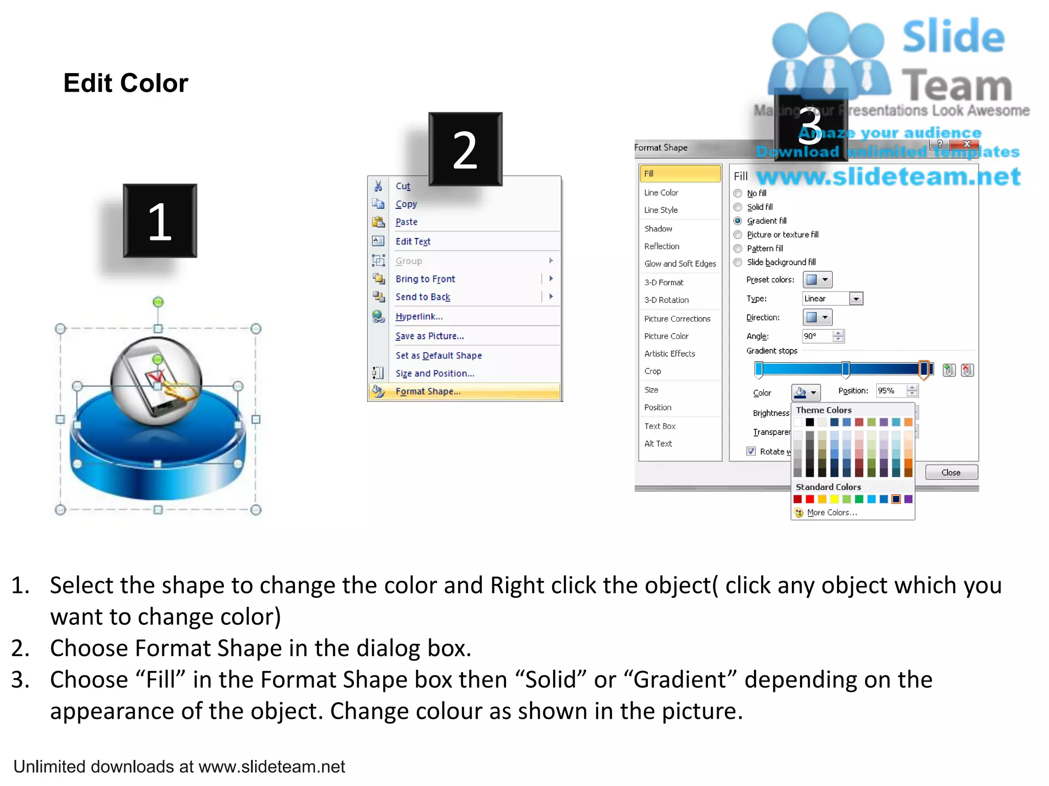 How to make 7 stage process flow discs power point slides and ppt ...