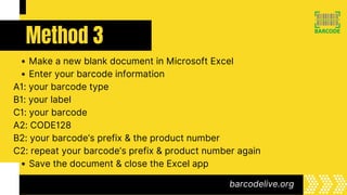 How To Make A Barcode: 3 Super Easy Methods [Updated] | PPT