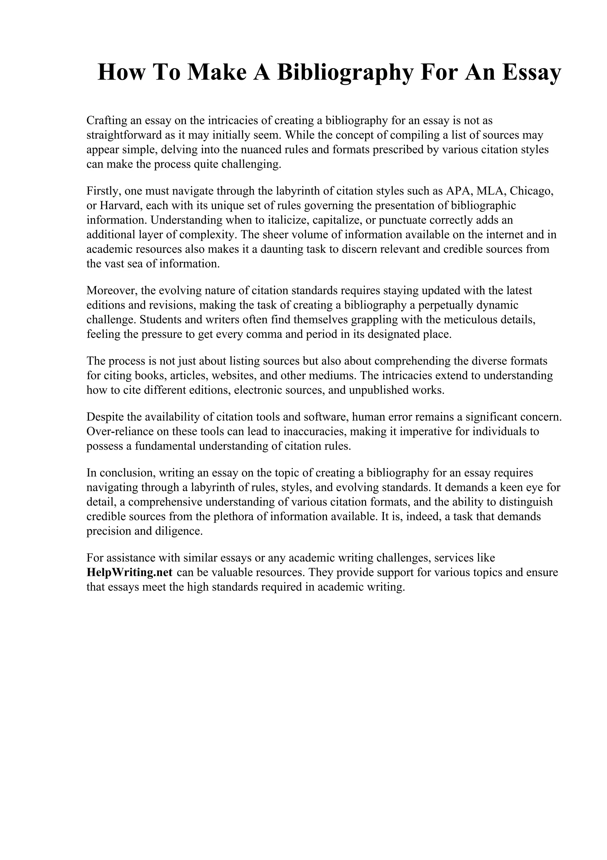 How To Make A Bibliography For An Essay.pdf