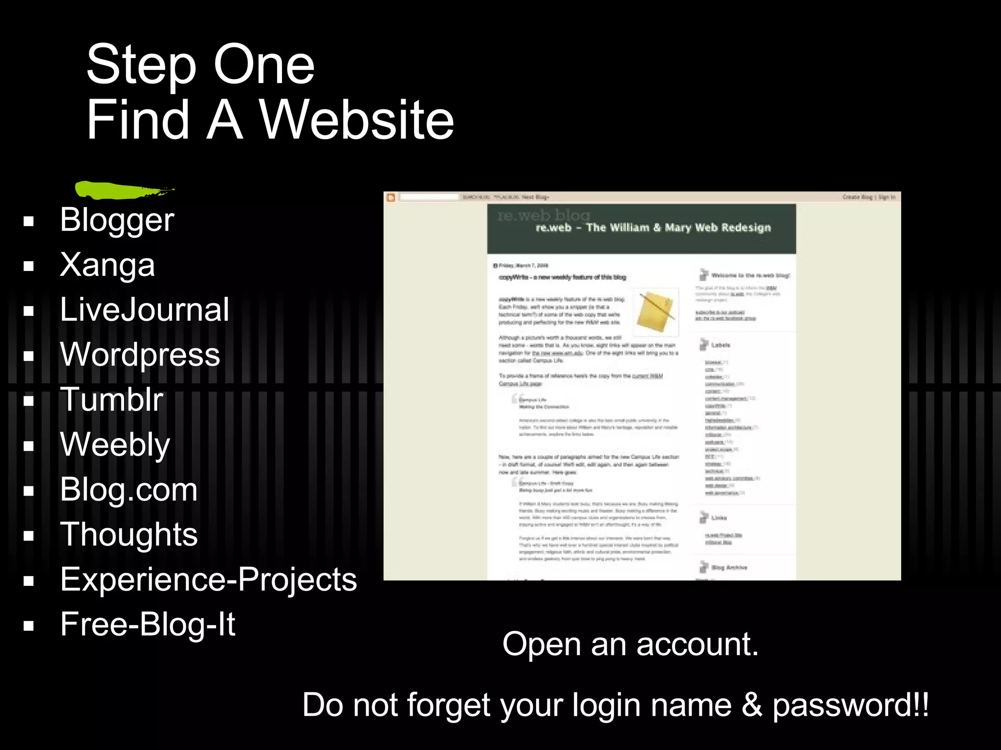 How To Make A Blog | PPT