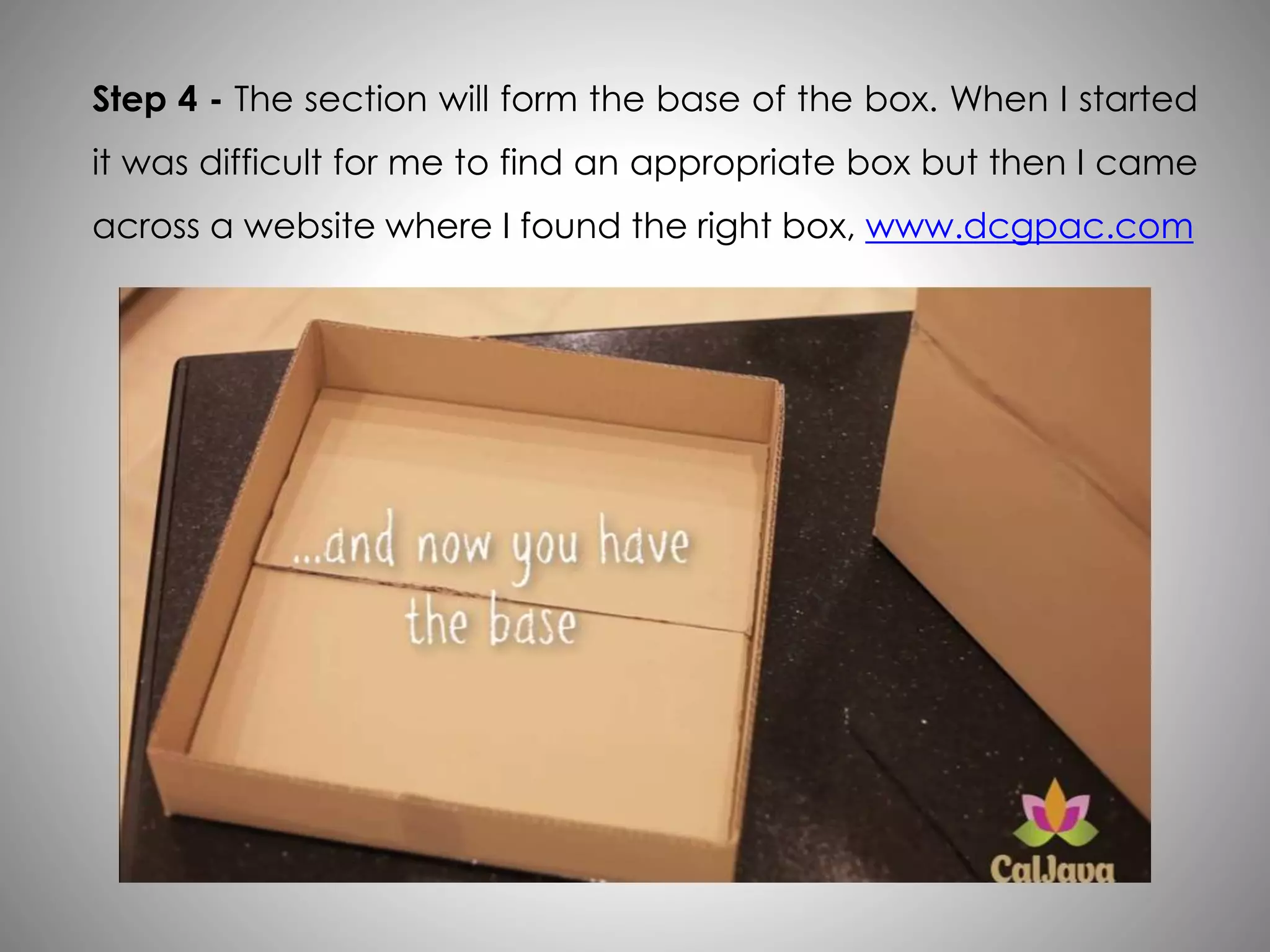 How to Make a Cake Delivery Box | PPTX