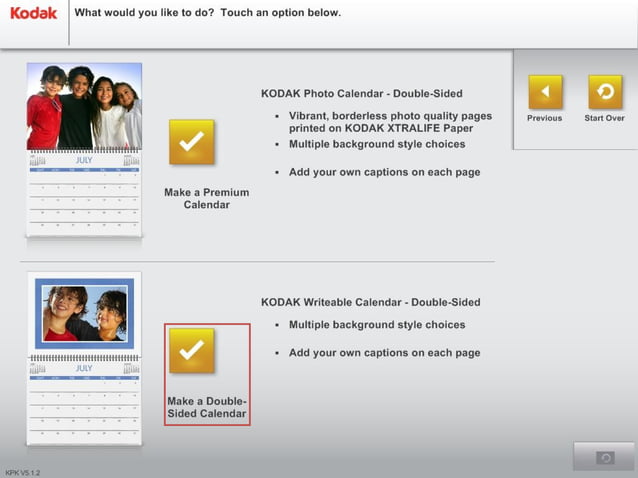 How to Make a Calendar on a KODAK Picture Kiosk | PPT