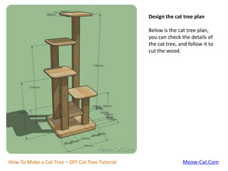 How to make a cat tree with solid wood | PPT