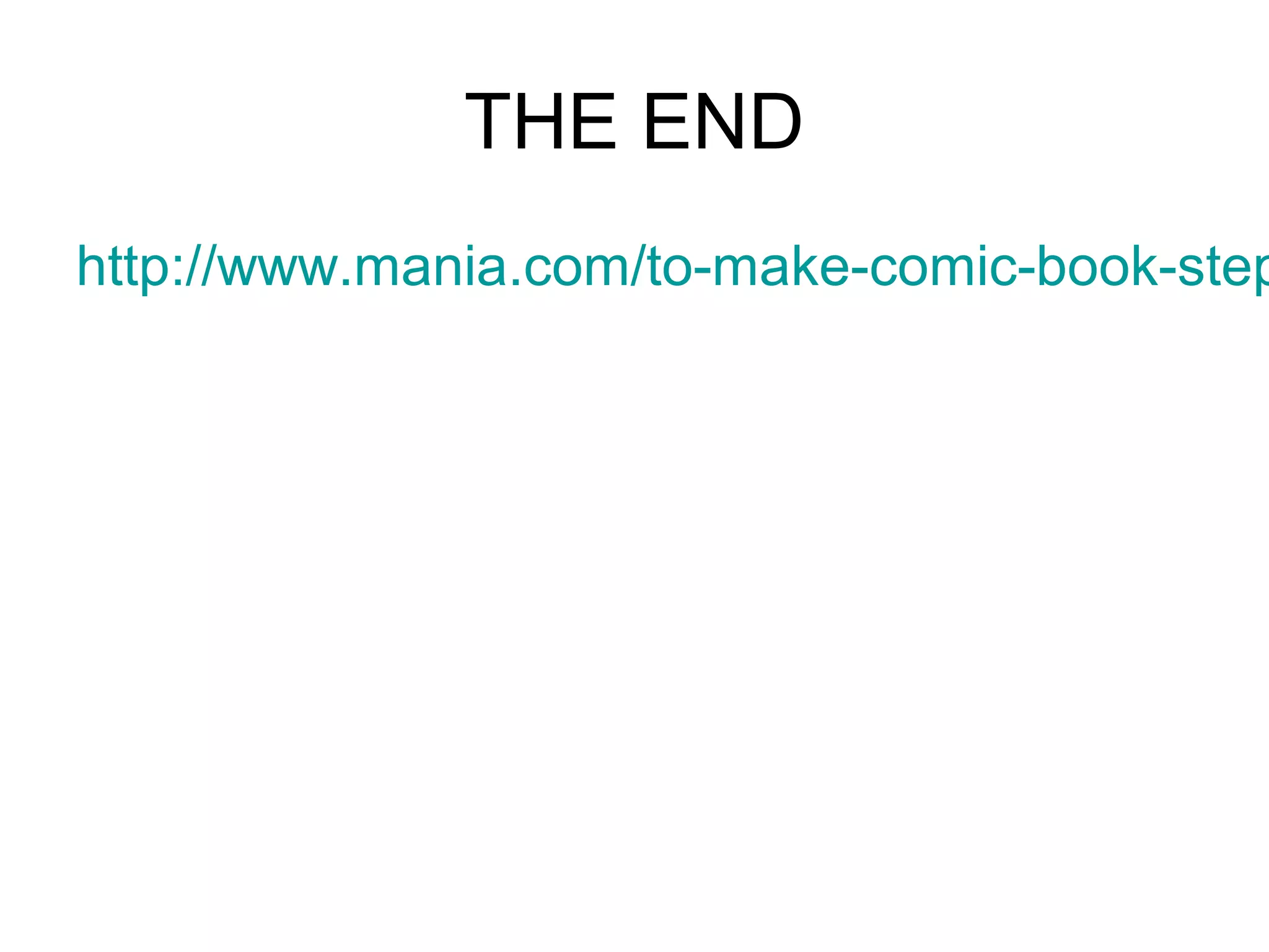 How to make a comic book | PPT