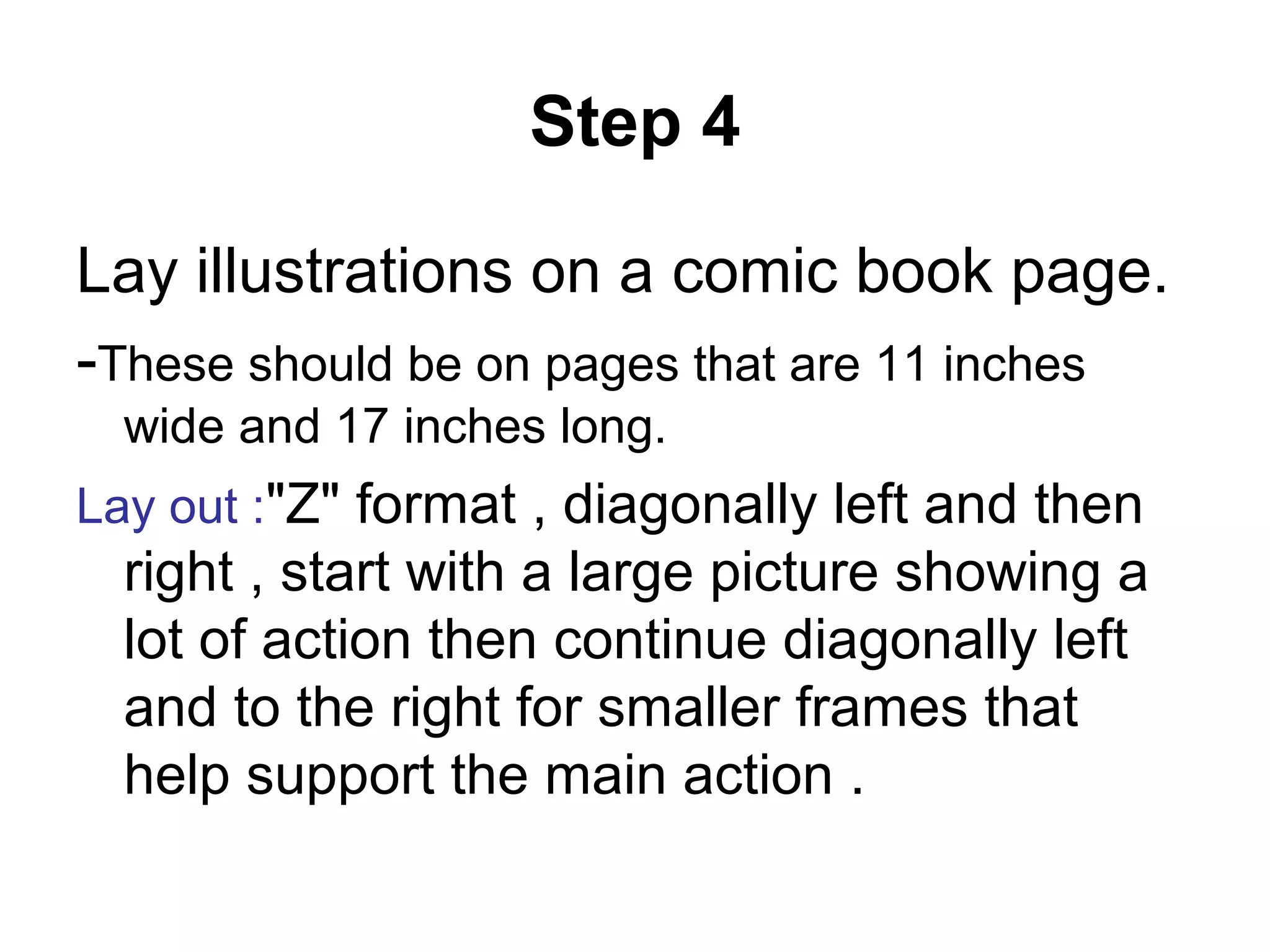 How to make a comic book | PPT