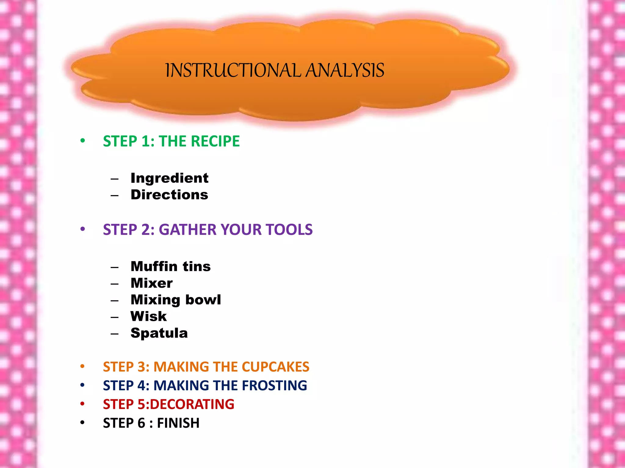 How to make a cupcake | PPTX