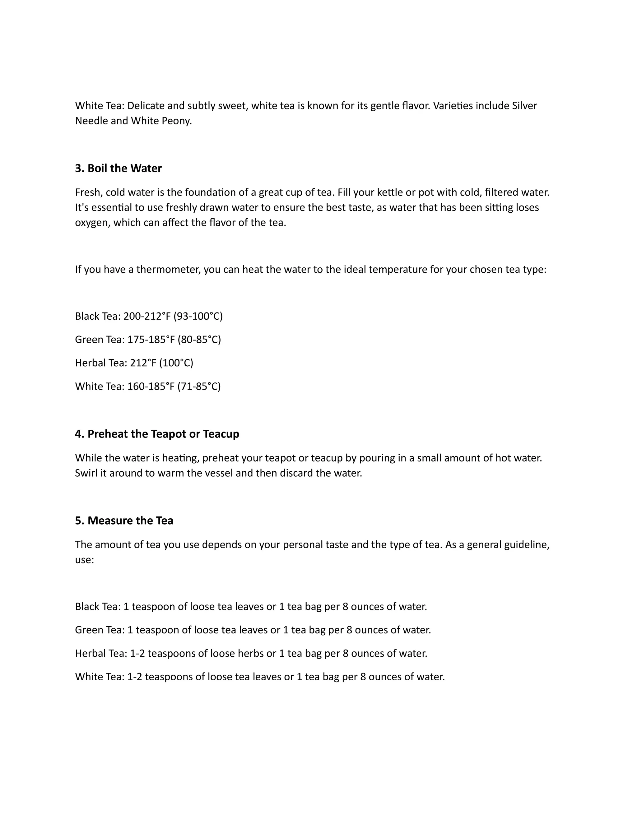 How to make a cup of tea | PDF