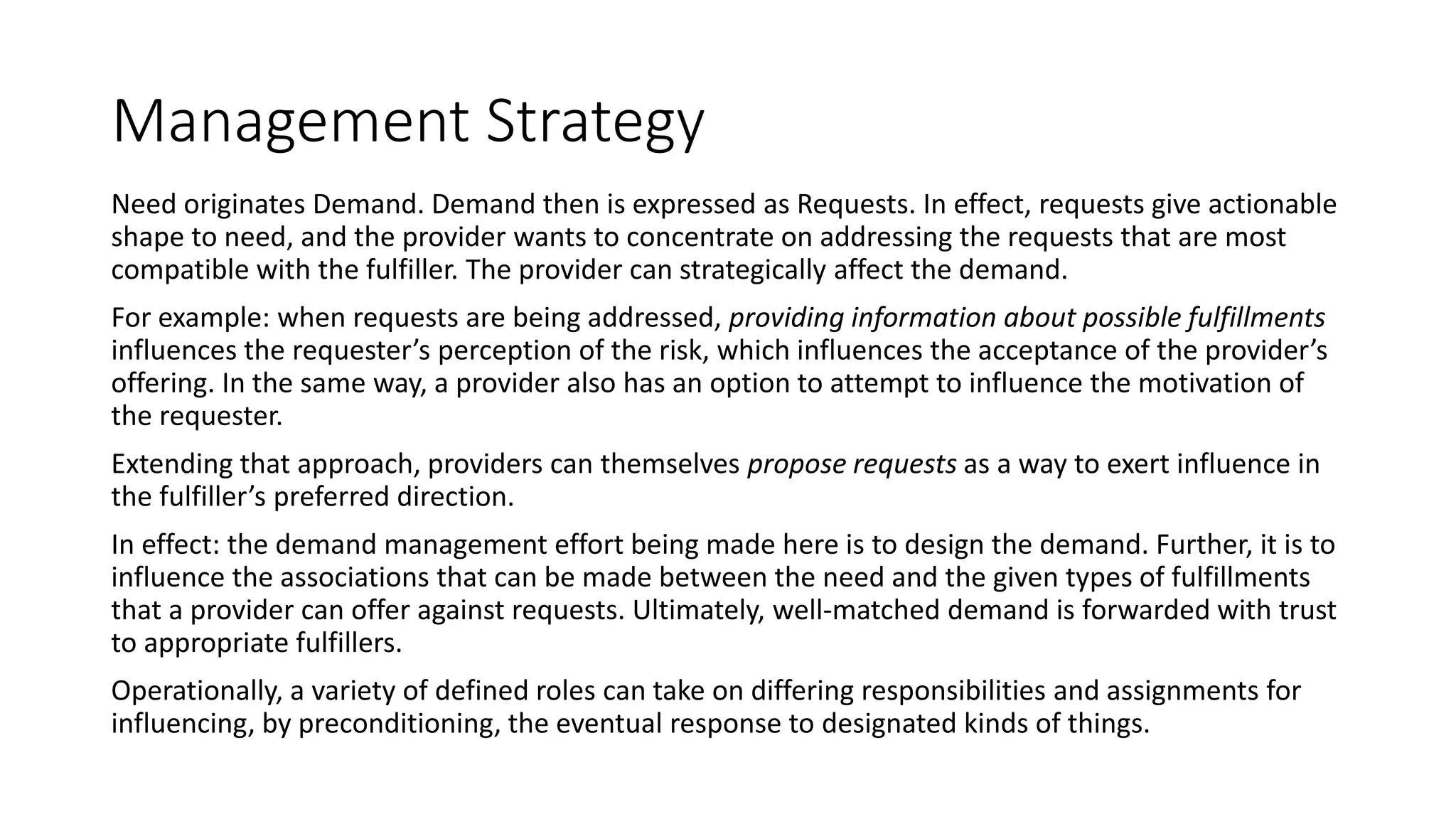 How To Make A Demand Management Framework | PDF