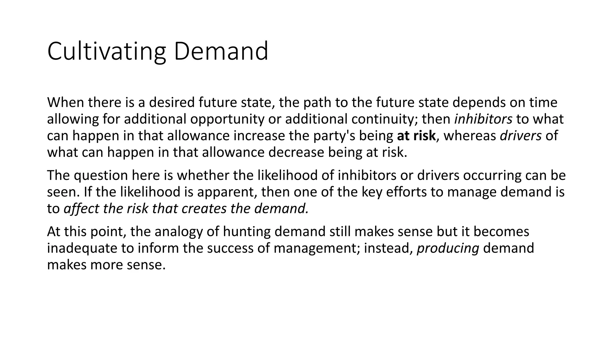How To Make A Demand Management Framework | PDF