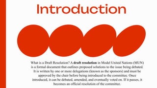 HOW TO MAKE A DRAFT RESOLUTION For Model United Nations | PPT