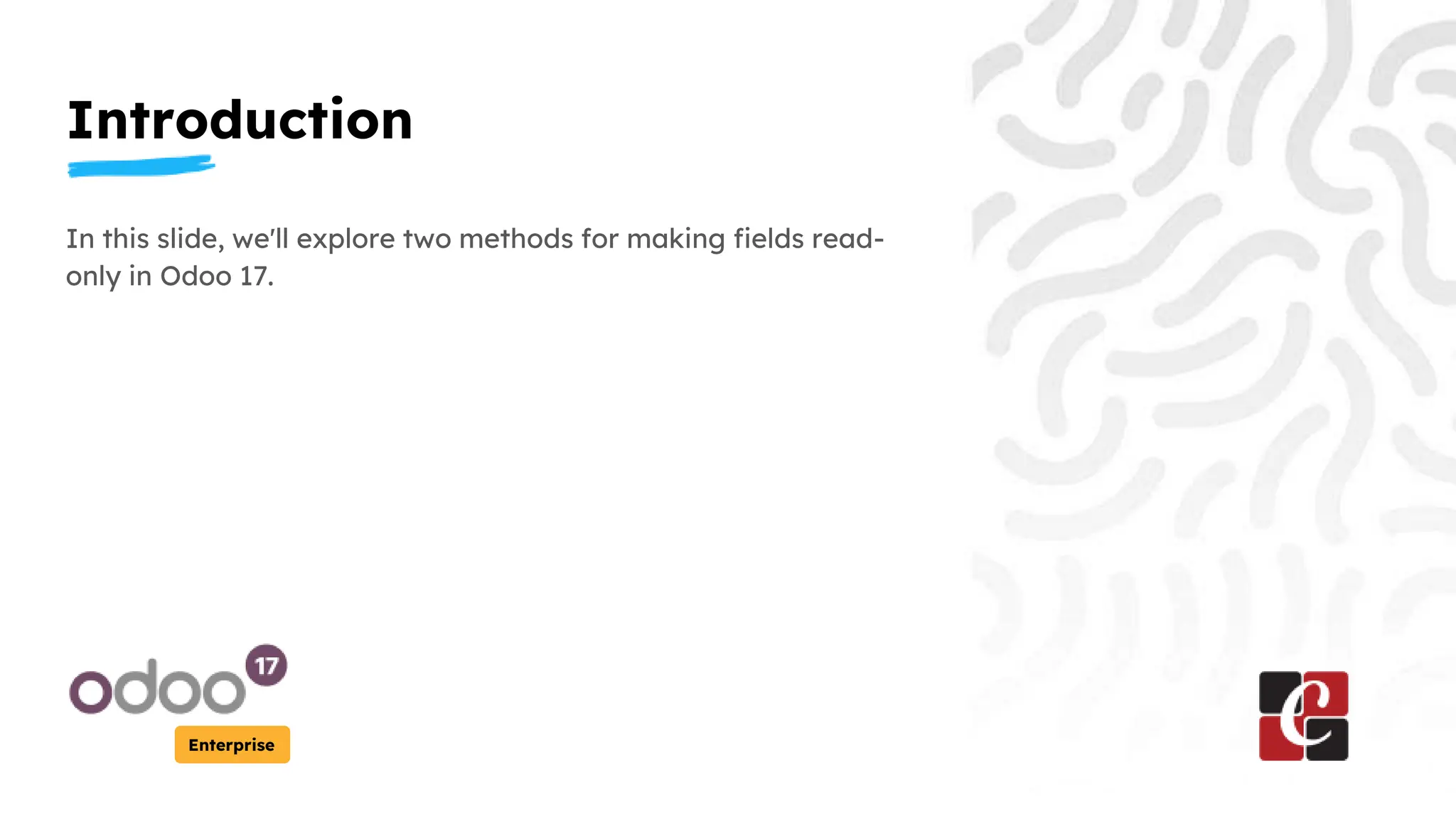 How to Make a Field read-only in Odoo 17 | PPTX