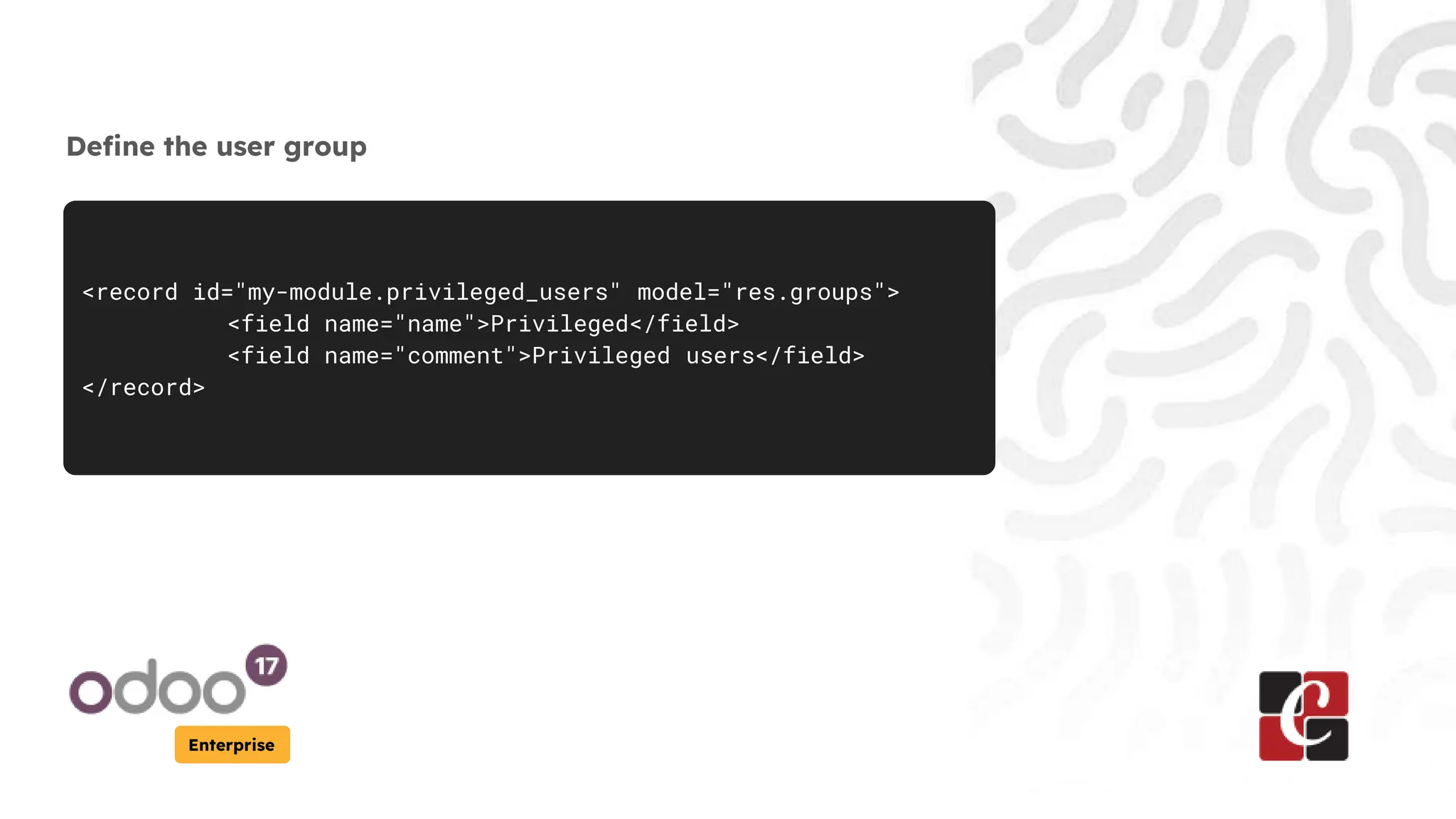 How to Make a Field Visible Only for Certain User Groups in Odoo 17 | PPTX