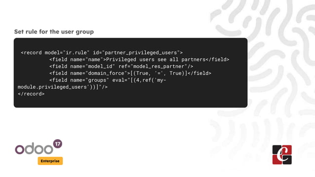How to Make a Field Visible Only for Certain User Groups in Odoo 17 | PPTX