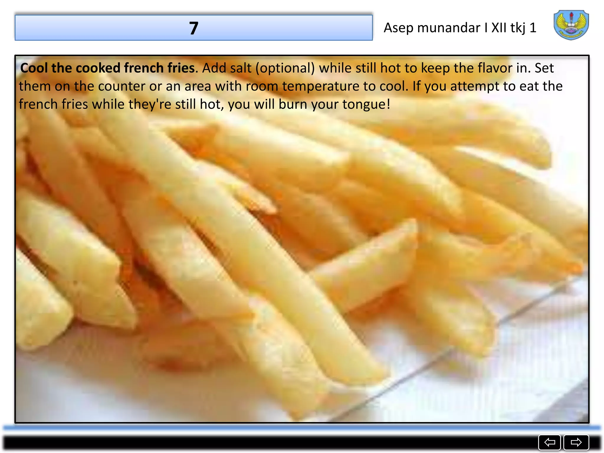 How to make a french fries | PPTX