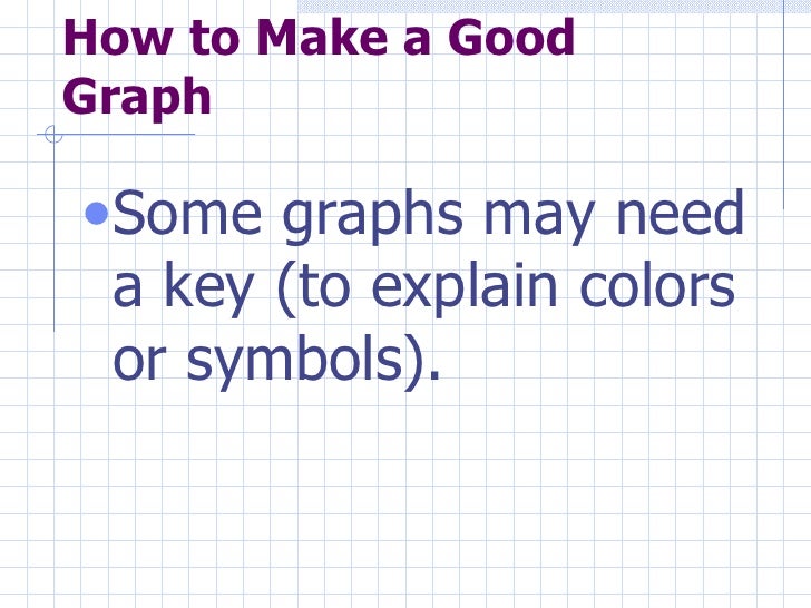How to make a good graph