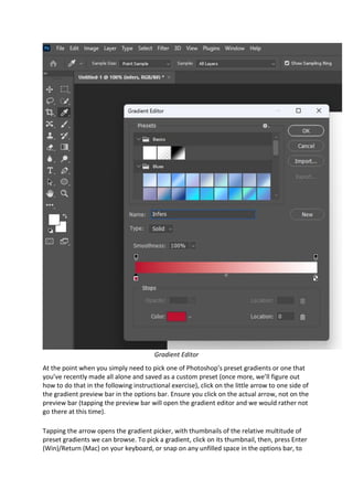 How to Make a Gradient in Photoshop | PDF