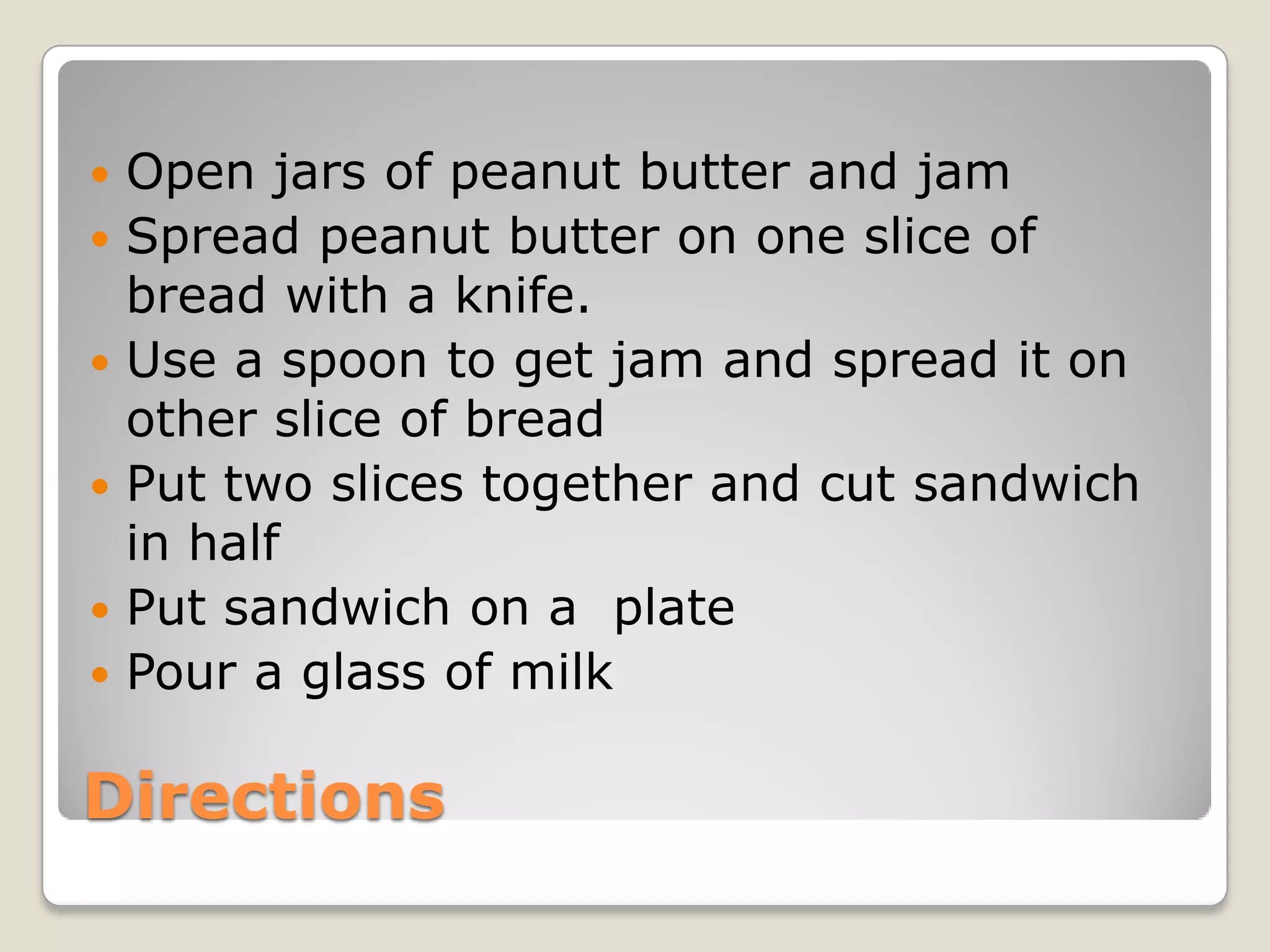 How To Make A Great Pbj | PPT