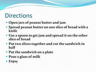 How To Make A Great Pbj | PPT