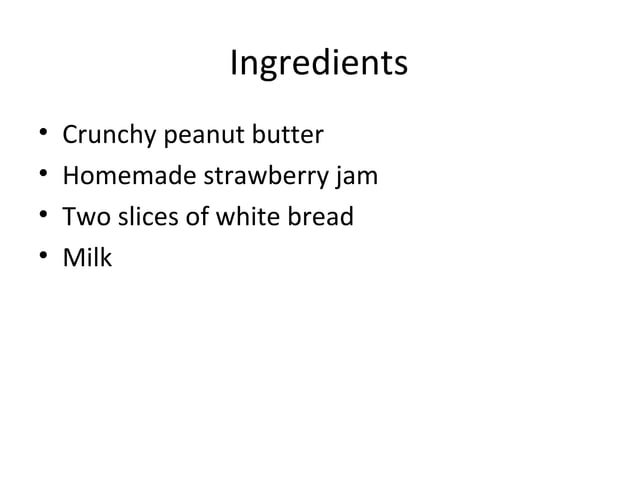 How To Make A Great Pbj | PPT
