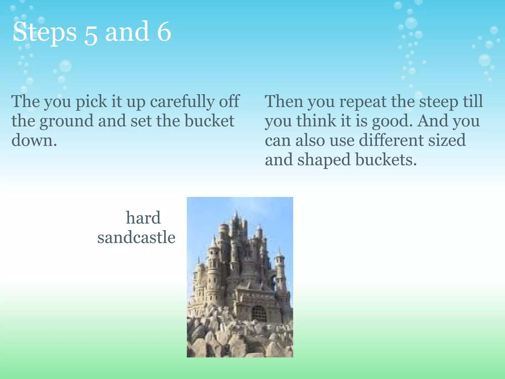 How to make_a_great_sandcasile | PPT