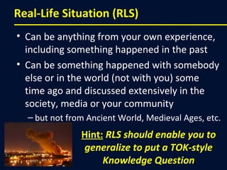 How to make a great Theory of Knowledge presentation | PPT