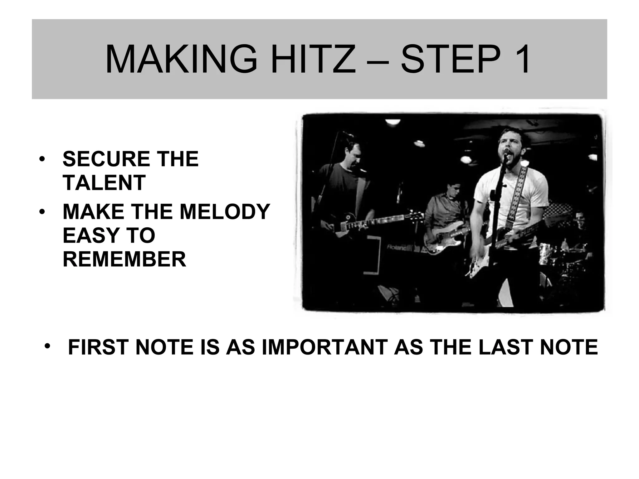 How To Make A Hit | PPT | Audio Production | Content Production