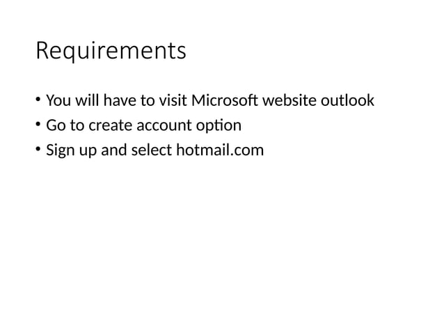 How to make a hotmail id for personal use.pptx