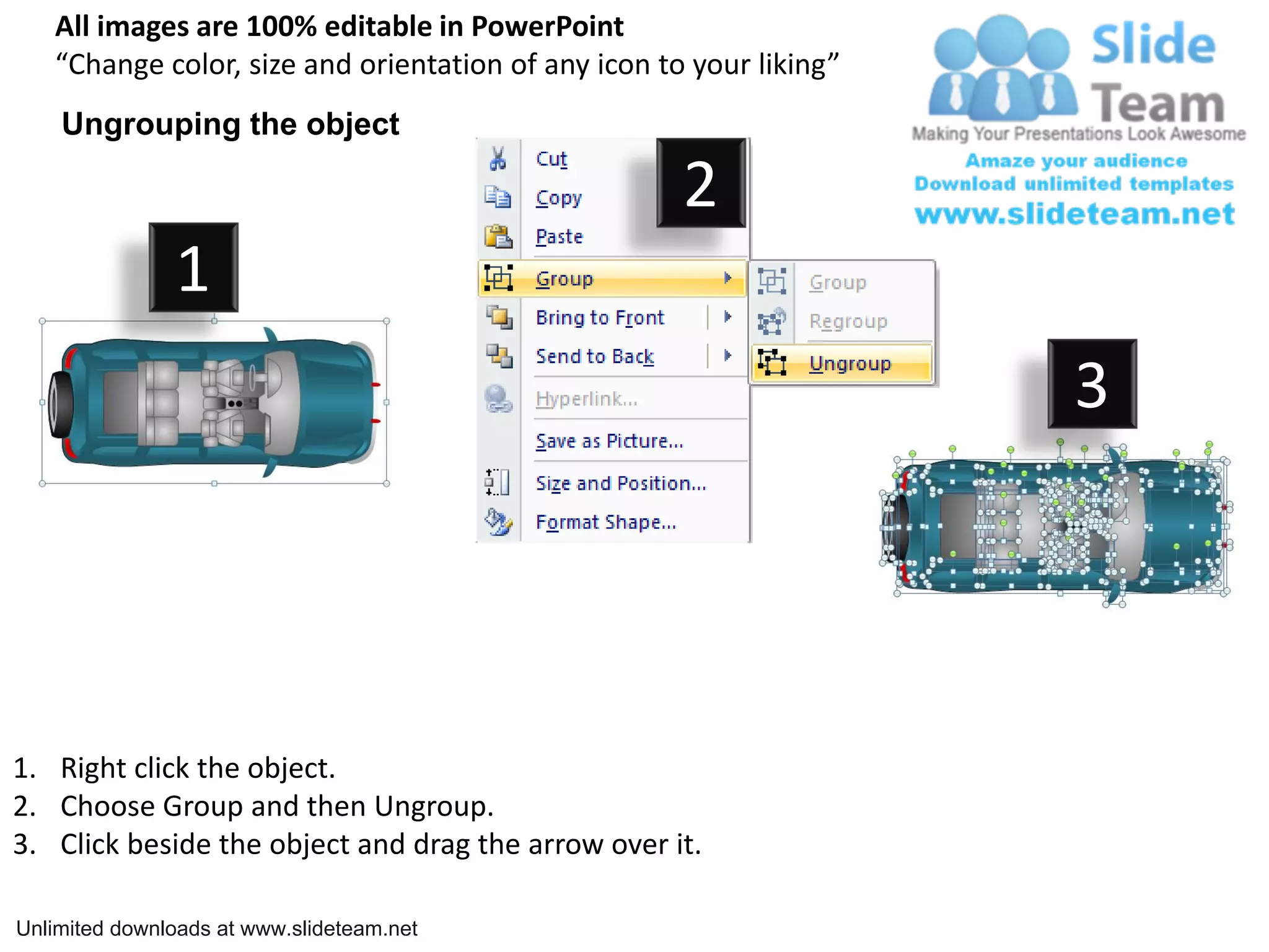 How to make airbag sports utility blue vehicle power point slides and ...