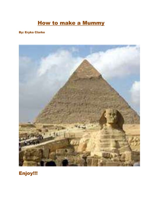 How to make a mummy | DOCX