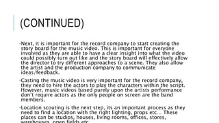 How to make a music video | PPT