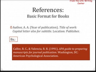 How to make an APA Citation and Referencing.ppt