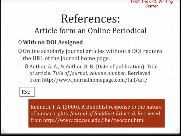 How to make an APA Citation and Referencing.ppt