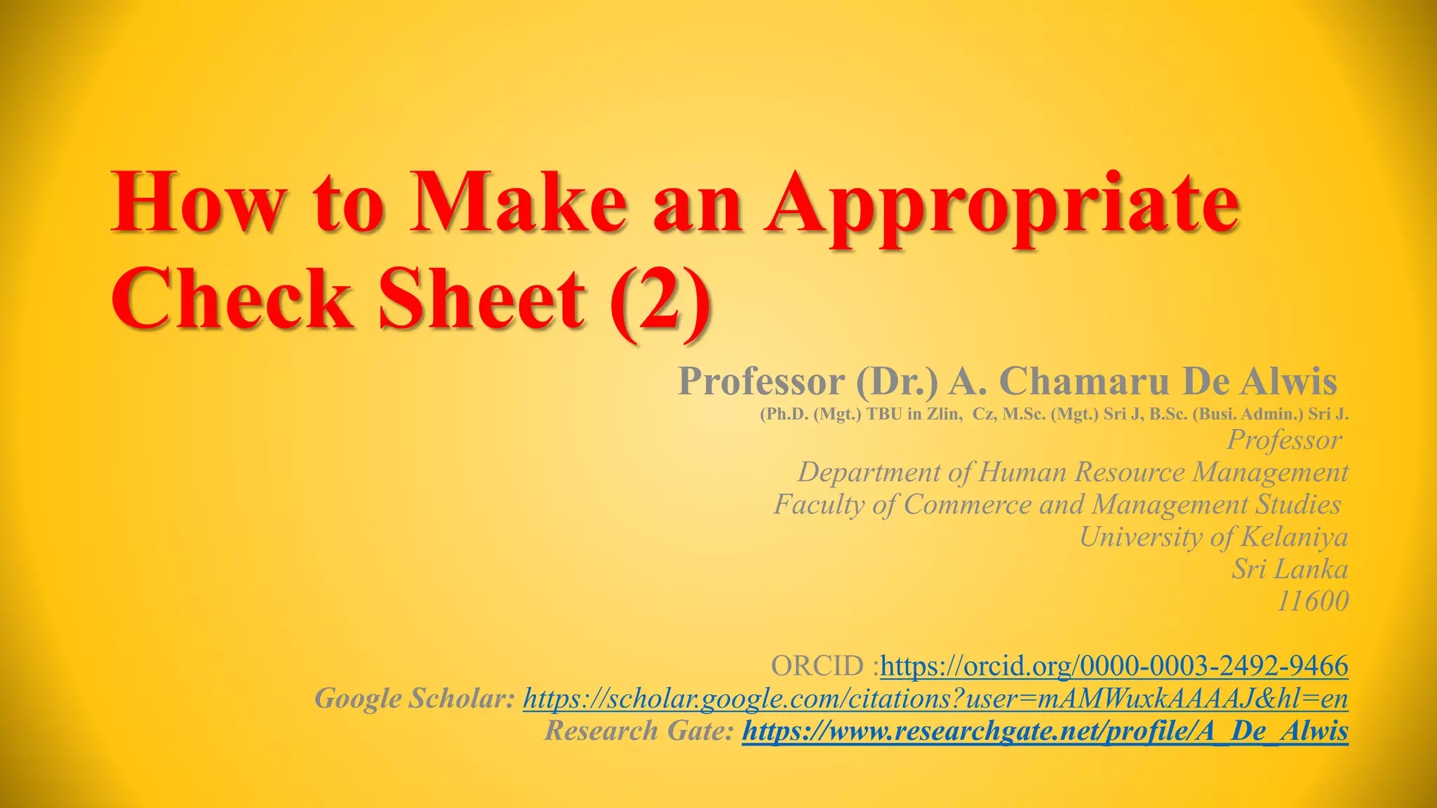 How to make an appropriate check sheet 2 pptx | PPT