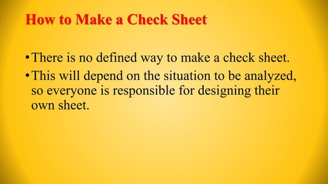 How to make an appropriate check sheet 2 pptx | PPT