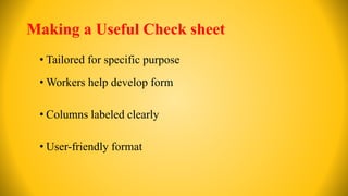 How to make an appropriate check sheet 2 pptx | PPT