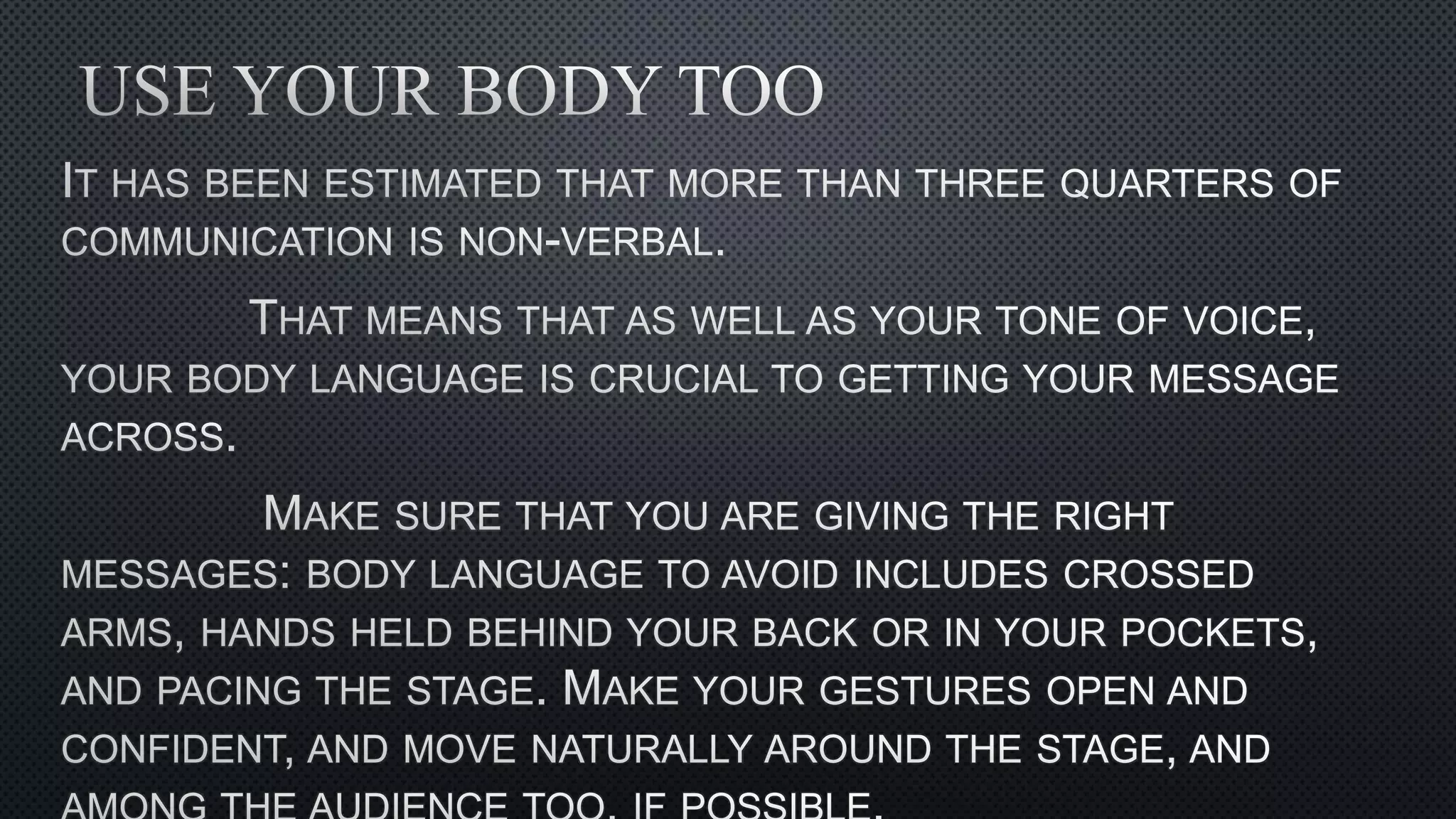 How to make an effective presentation | PPTX