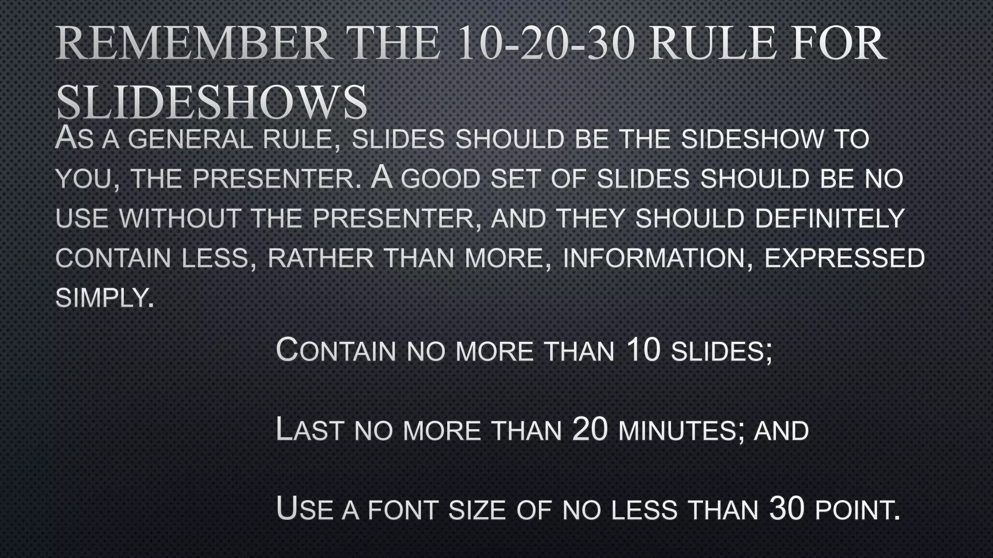 How to make an effective presentation | PPTX