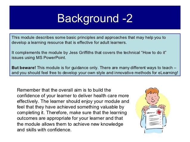 How to make an e learning module