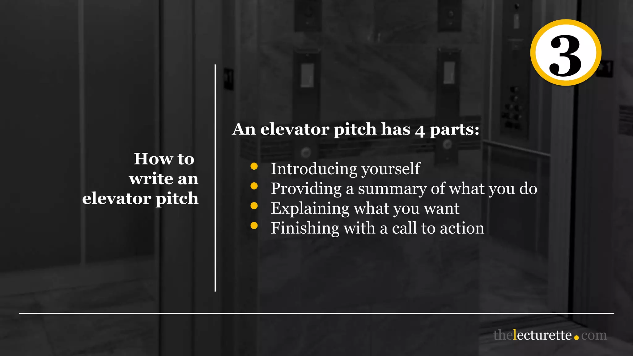 How to write an elevator pitch | PPTX