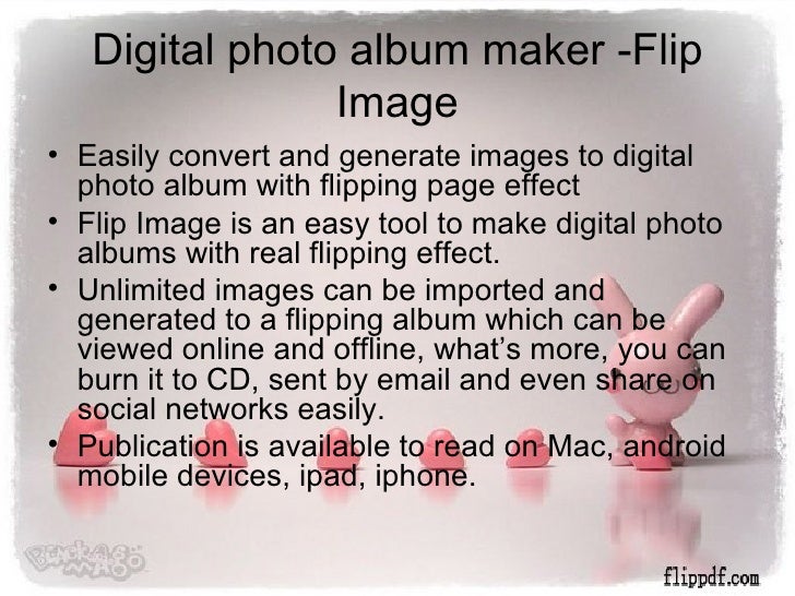 How to make animated flipping digital photo album