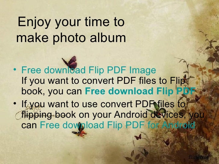 How to make animated flipping digital photo album