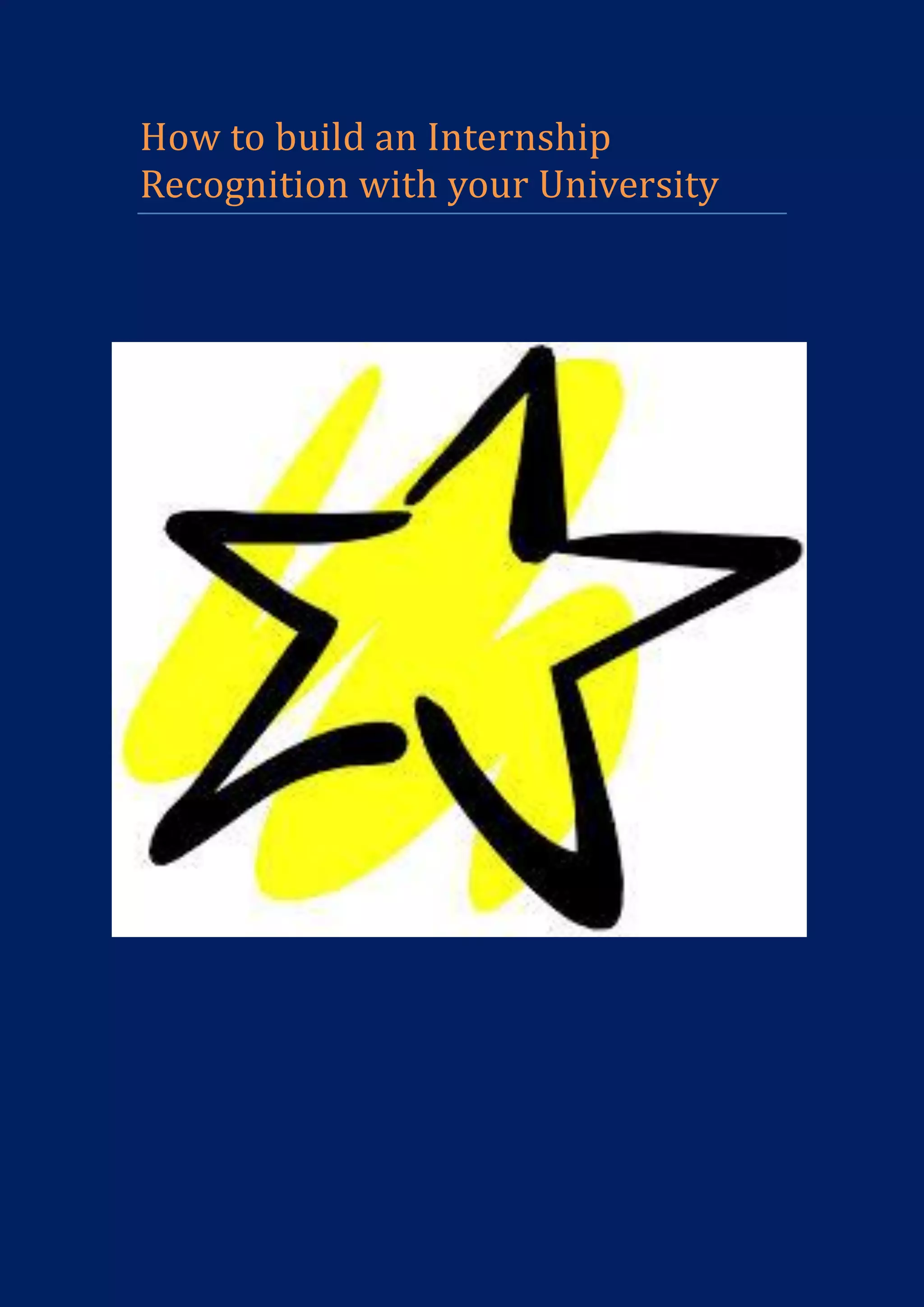 How to make an internship recognition | PDF