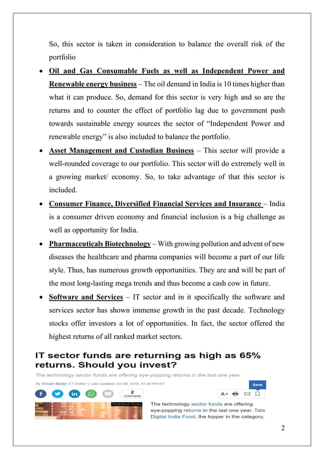 How to make an investment portfolio using bloomberg | PDF